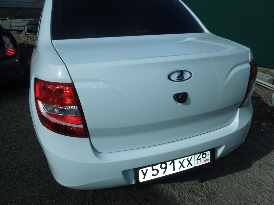 Спойлер))))) — Lada Гранта, 1,6 л., 2013 года | тюнинг | DRIVE2