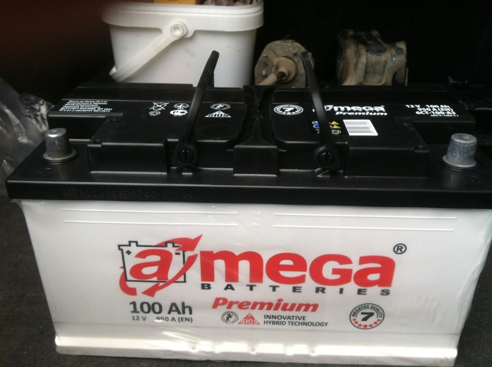 028. Аккумулятор Amega 100 Ah 950A. 01.07.2015 г. — Mercedes-Benz E ...