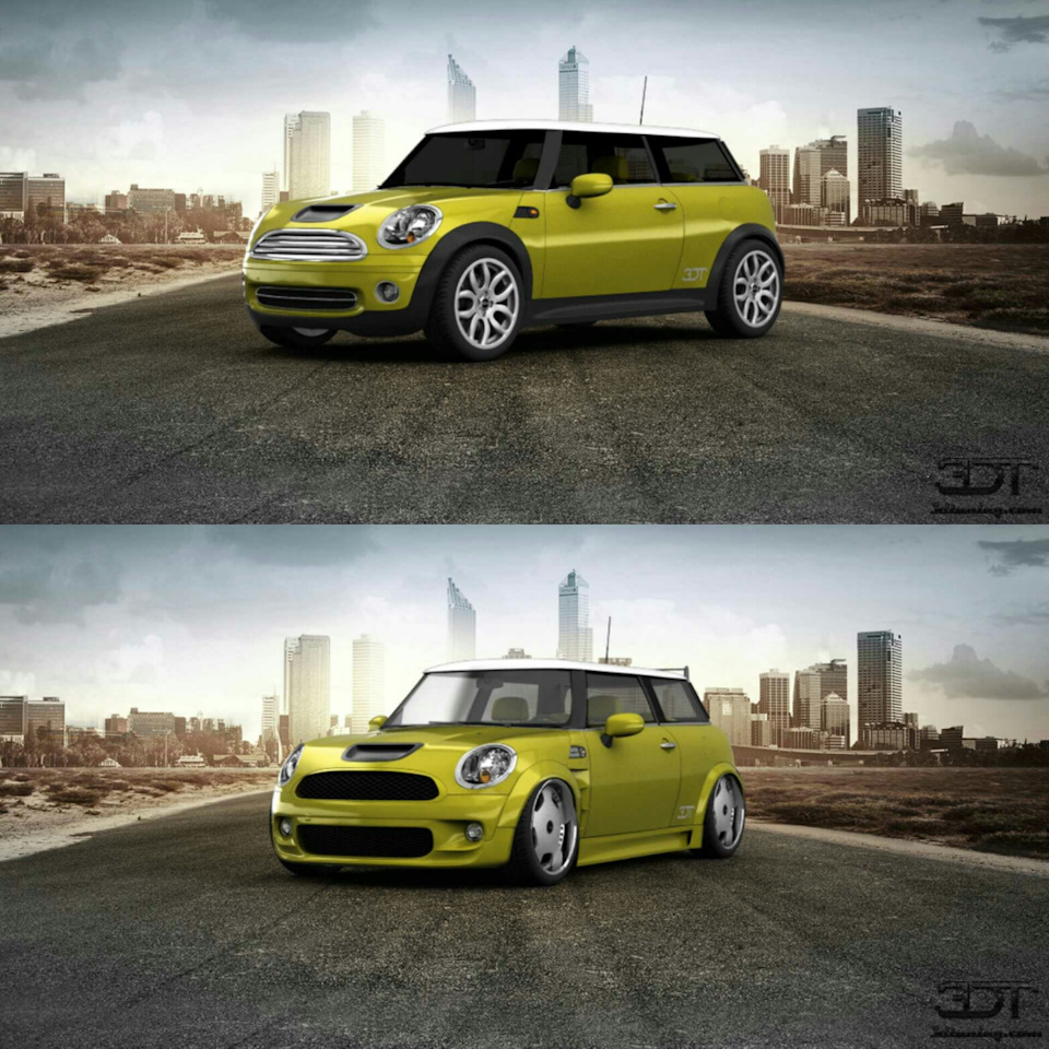 программка 3DTuning — MINI Cooper S Mk II, 1,6 л, 2007 года | стайлинг ...