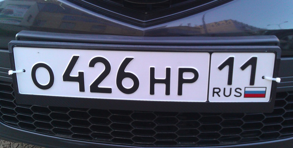 рамки под номер — Mazda 3 (1G) BK, 2 л, 2008 года | тюнинг | DRIVE2