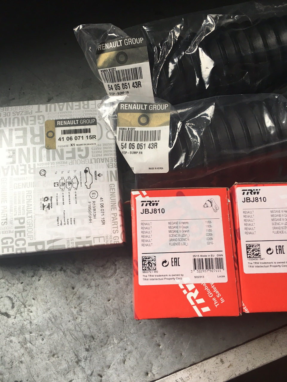 540505143R Буфер хода сжатия пер RENAULT | Запчасти на DRIVE2