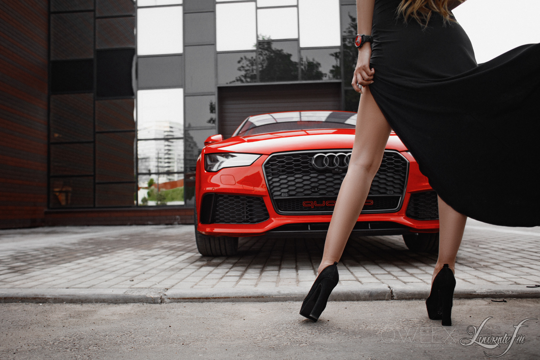 Red Love Video: Girl and Car / Audi Rs7 700+ hp / LowRideFM — DRIVE2