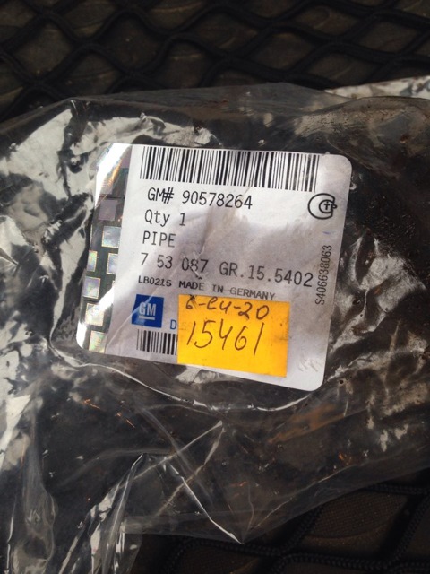 90578264 ТРУБКА МАСЛООХЛАДИТЕЛЯ, 8 ММ GM | Запчасти на DRIVE2