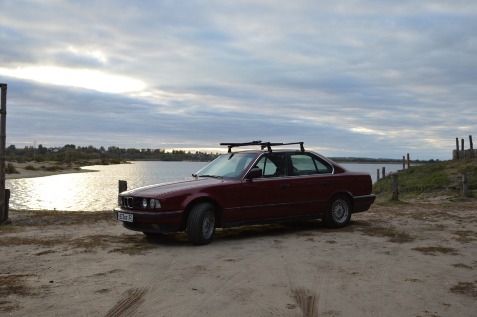 One day with a cherry. — BMW 5 series (E34), 2,5 л, 1992 года ...