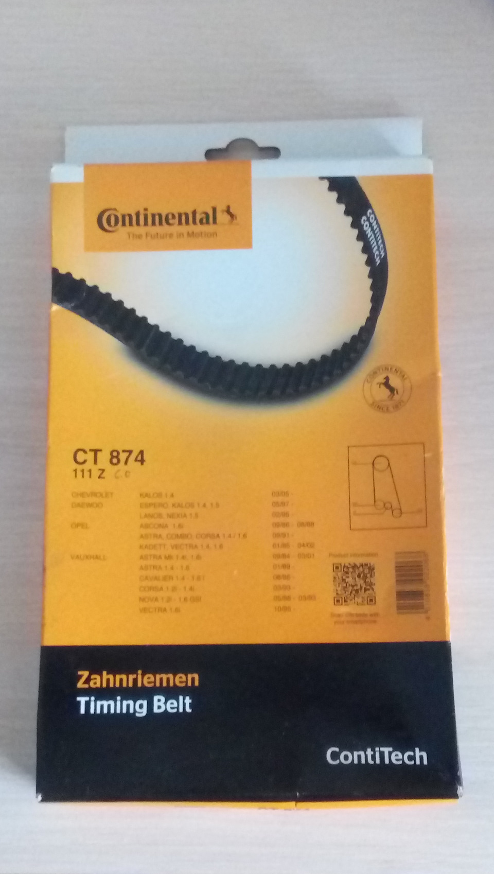 CT874 РЕМЕНЬ ГРМ ЧЗ 111 CONTITECH | Запчасти на DRIVE2
