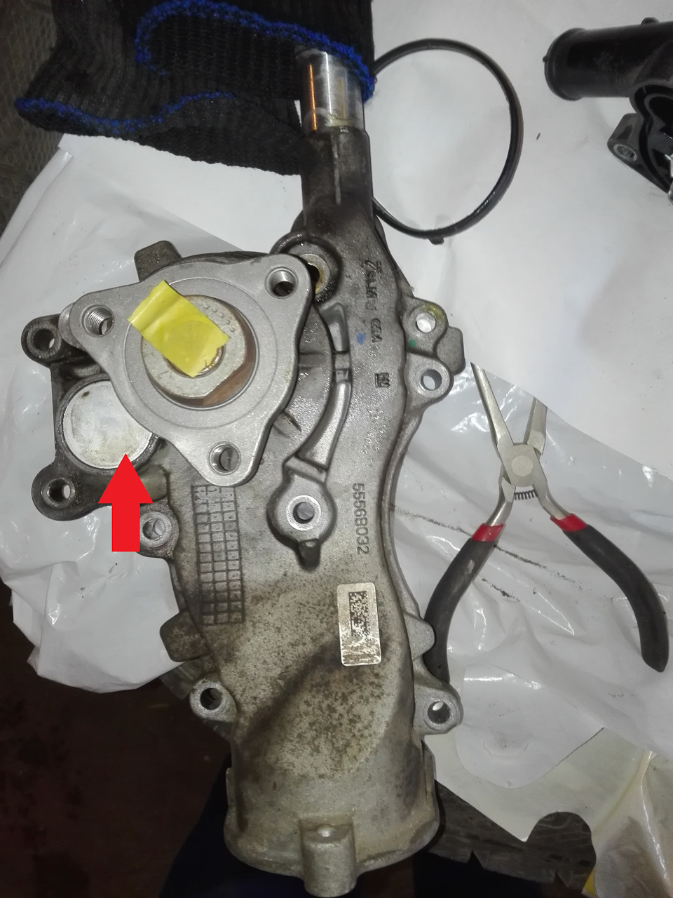 55568032 ПОМПА ВОДЯНАЯ 1.2-1.4 ТУРБО GM | Запчасти на DRIVE2