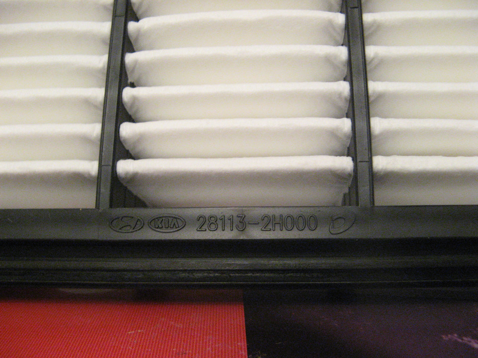 281132H000 Фильтр воздушный двигателя KIA HYUNDAI | Запчасти на DRIVE2