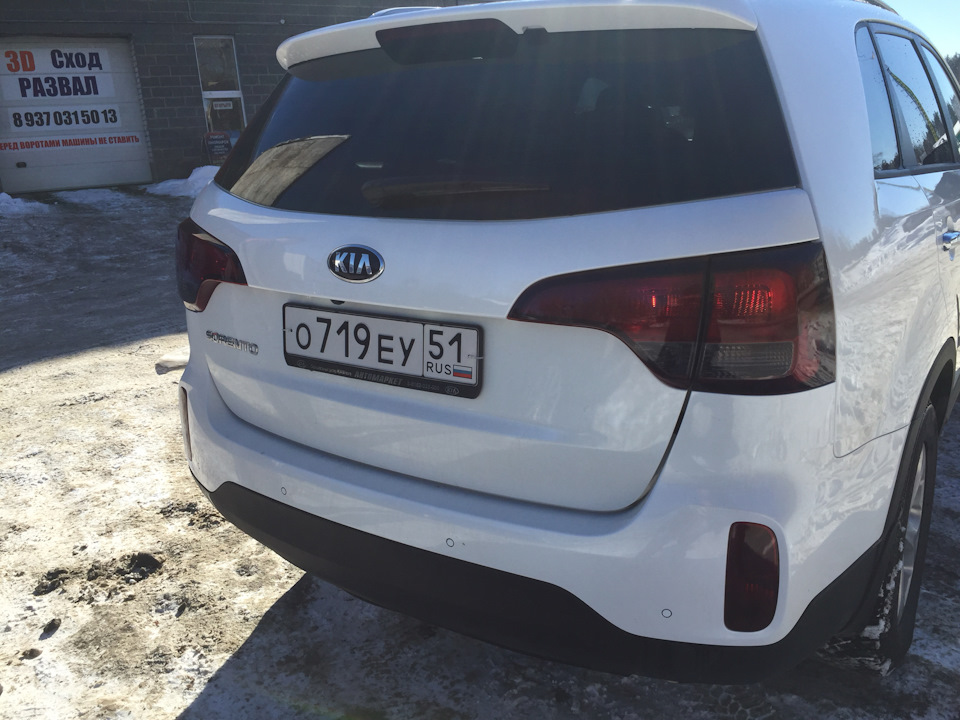 Тонировка фонарей😎 — KIA Sorento (2G), 2,4 л, 2017 года | тюнинг | DRIVE2