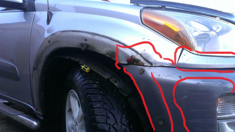 снял все лишнее "рамку, бампера, расширители арок" — Toyota RAV4 (II ...