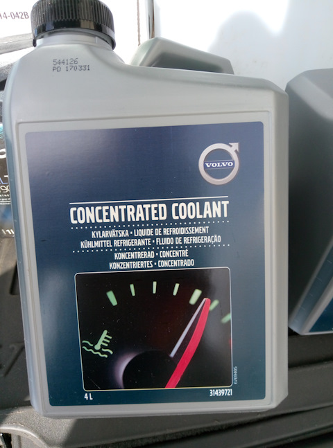 31439721 АНТИФРИЗ 4Л (КОНЦ) / ANTI-FREEZE Volvo | Запчасти на DRIVE2