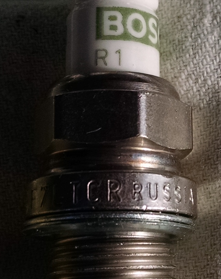 Свечи Bosch F7LTCR (made in Russia) — Chery Kimo, 1,3 л, 2008 года ...