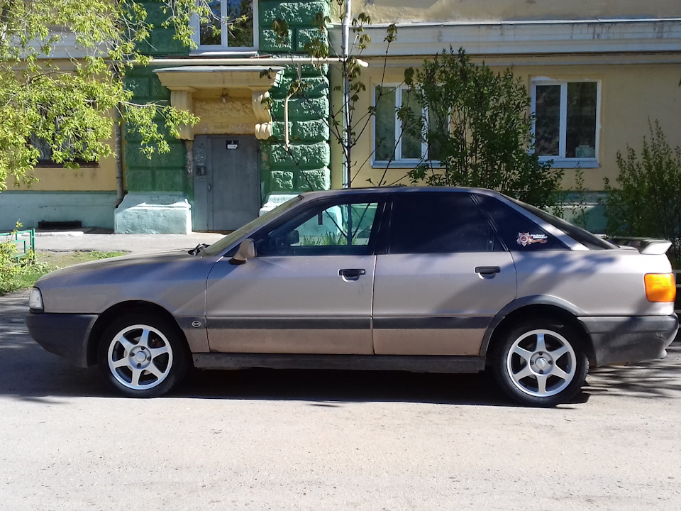 Летний комплект поставлен на машину! Наконец то! — Audi 80 (B3), 1,8 л, 1987 года | шины | DRIVE2