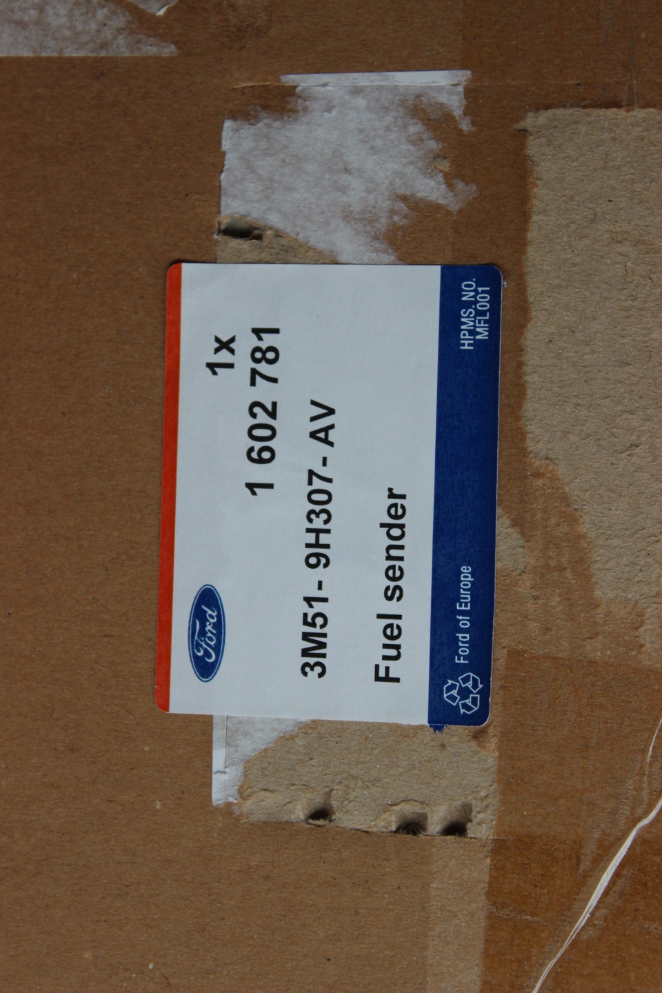 3M519H307AV Насос топливный электрический Ford | Запчасти на DRIVE2