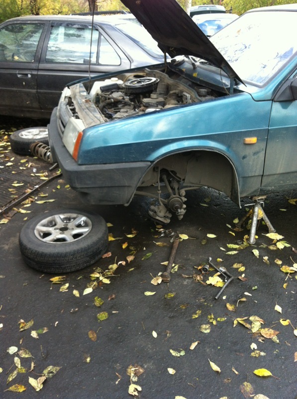Замена передние подшипники ступицы — Lada 21093, 1,5 л, 1999 года ...