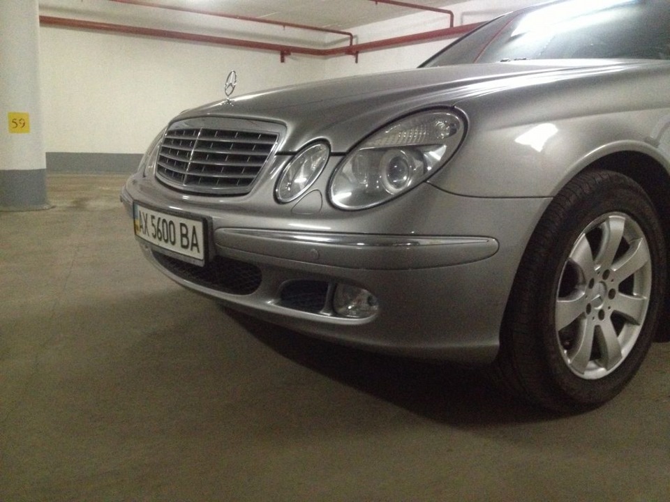Покрасили бампер — Mercedes-Benz E-Class (W211), 1,8 л, 2003 года ...