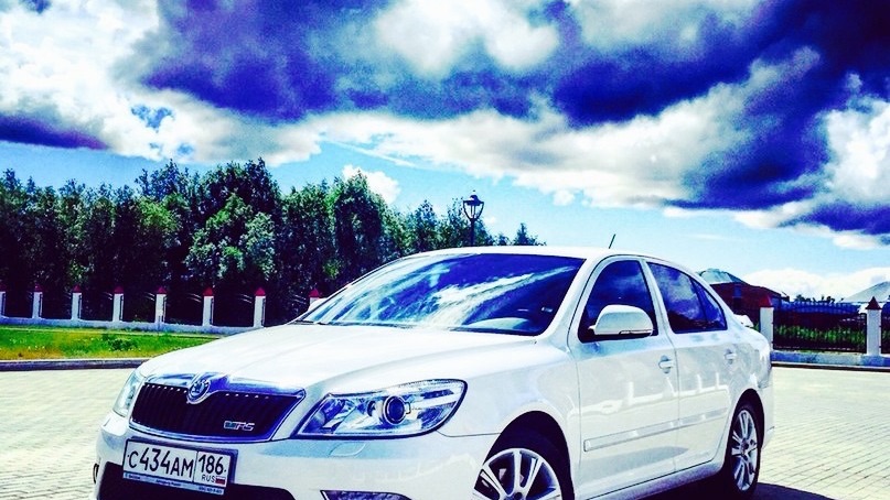 Skoda Octavia RS A5 Mk2 2.0 бензиновый 2012 | White Dream на DRIVE2