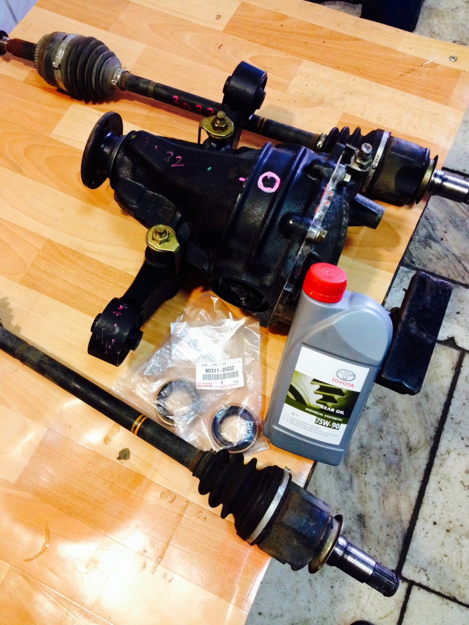 поставил torsen c N-edition — Toyota Caldina (241), 2 л, 2002 года ...