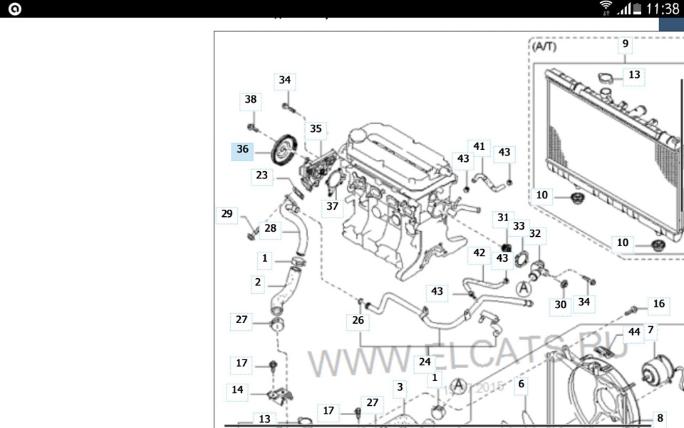 Шкив помпы 25221-2X000 Киа вместо B3C7-15-131 Мазда. — Mazda 323 V, 1,5 ...