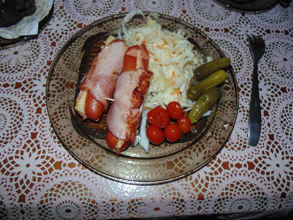 Сосиски венские с сыром и беконом. — DRIVE2