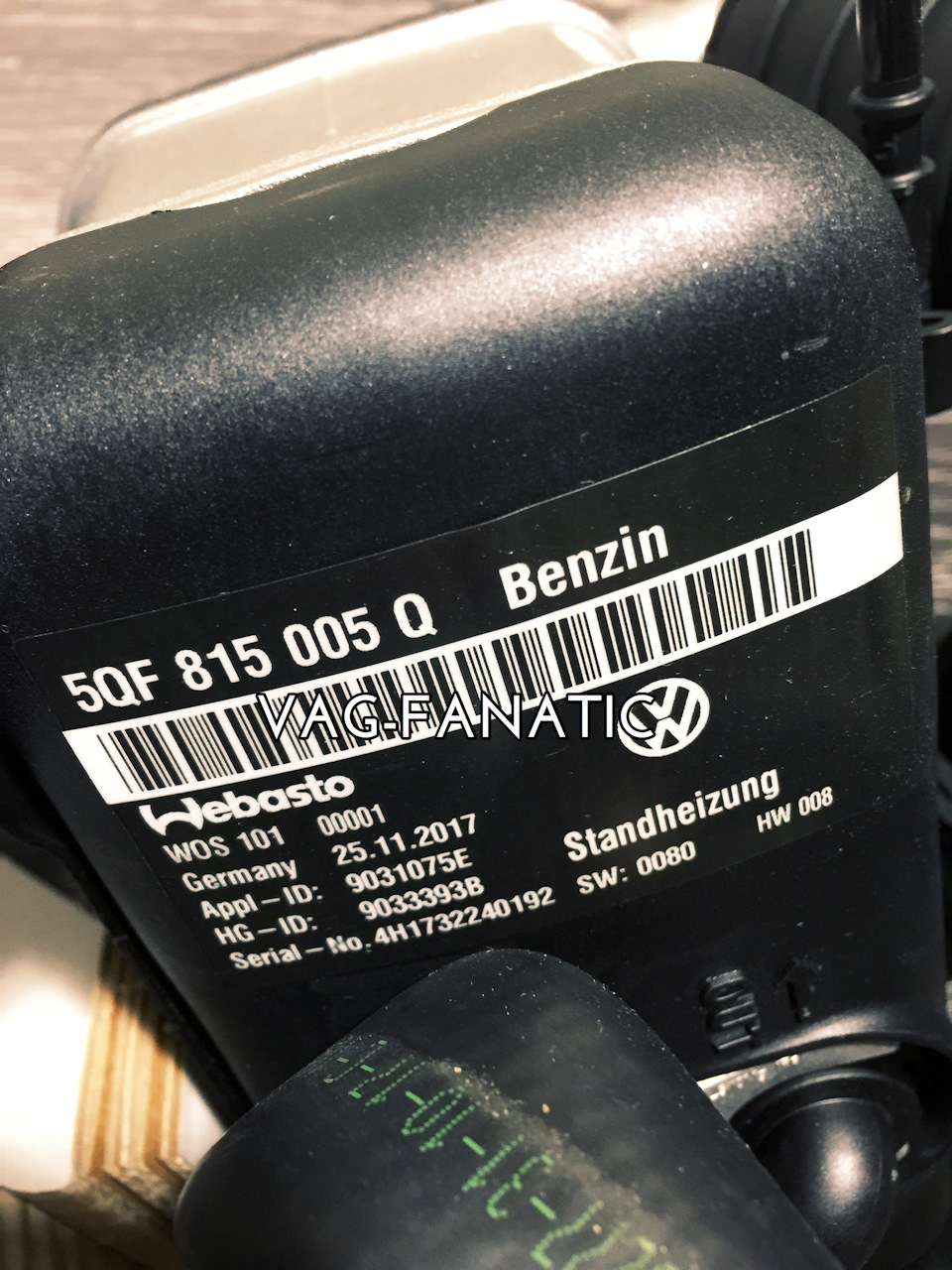 WEBASTO Termo Top Evo 5,0KW MQB benzin 5QF815005Q — =VAG-LIQUID= на DRIVE2