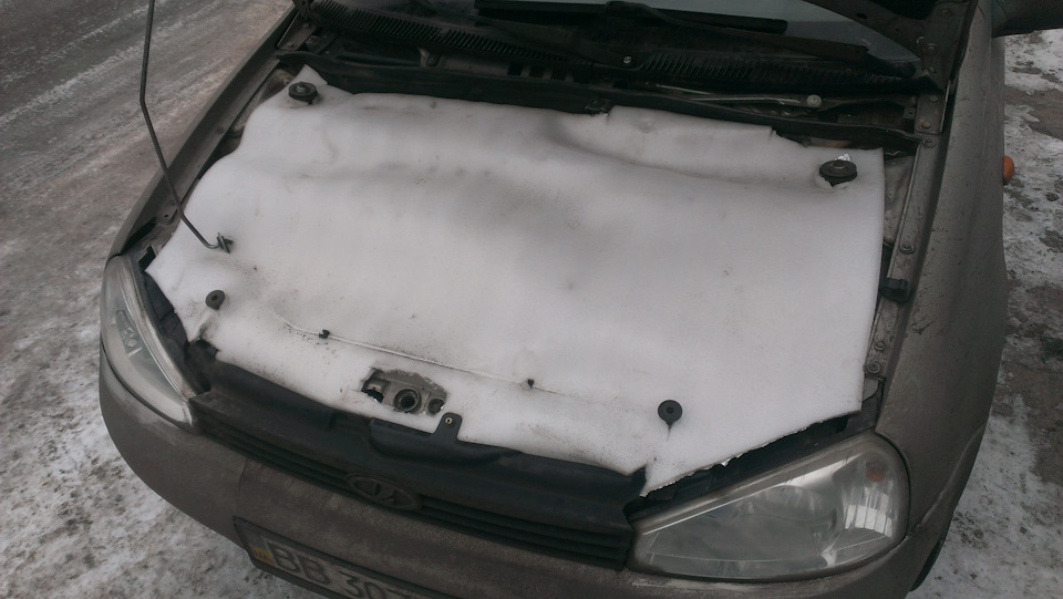 шумо и теплоизоляция на зиму за копейки — Lada Калина седан, 1,6 л ...