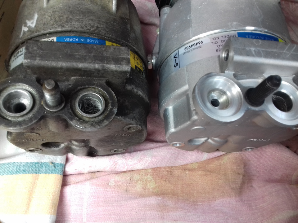 96484932 Компрессор кондиционера в сборе (контрактный) AVEO 1.6L1.4L 1 ...