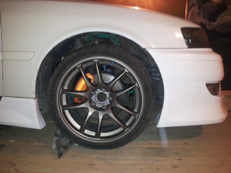 work emotion cr-kai r18 8.5 и 9,5 JJ на машине — Toyota Chaser (100), 3 ...