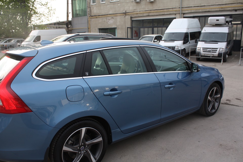 Тонировка LLumar AIR 80 blue — Volvo V60 (1G), 1,6 л, 2014 года ...