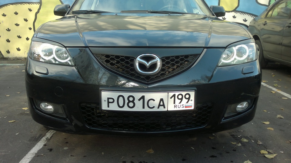 Ангельские глазки — Mazda 3 (1G) BK, 1,6 л, 2006 года | тюнинг | DRIVE2