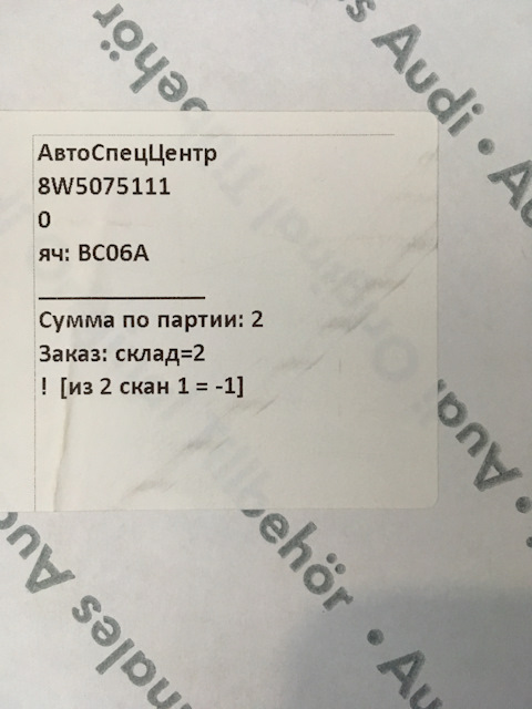 8W5075111 Брызговики для AUDI A4 [B9] (2015>) VAG | Запчасти на DRIVE2