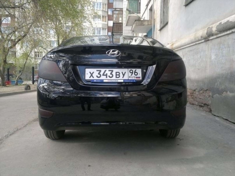 Затонировал фары. — Hyundai Solaris (1G), 1,4 л, 2013 года | стайлинг ...