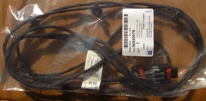 96950676 Жгут электропроводки передних противотуманных фар GM ...