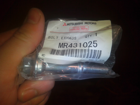 MR431025 БОЛТ КРЕПЛЕНИЯ ГЛУШИТЕЛЯ PAJERO/MONTERO, OUTLANDER (2000-2006 ...
