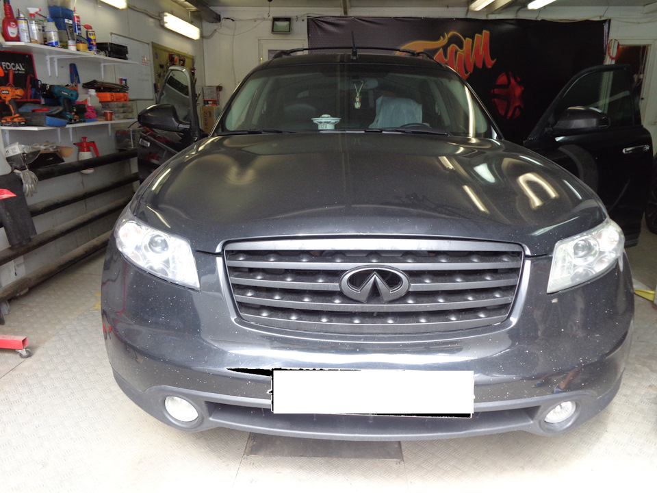 Установка магнитолы на Infiniti FX-35 — DRIVE2