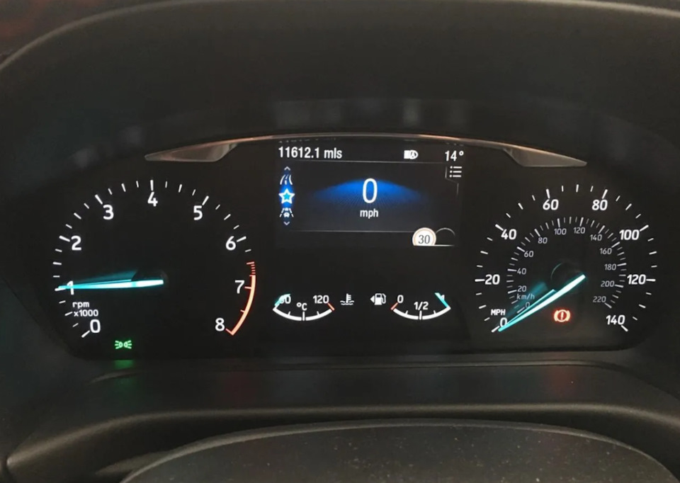 Цветная приборная панель Форд Фиеста 7 на Ford EcoSport, Ford Fiesta ...
