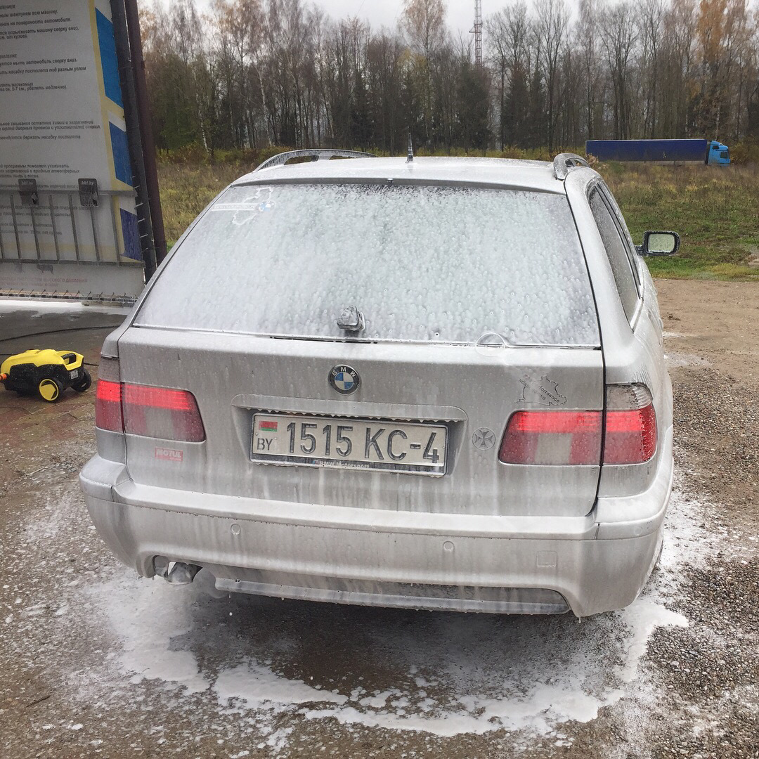 Мойка моей BMW e39 Turing — BMW 5 series Touring (E39), 2,5 л, 2003 года | мойка | DRIVE2