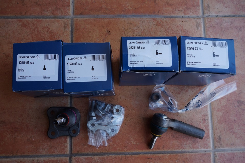 Замена шаровых опор и рулевых наконечников — SEAT Leon (Mk I), 1,8 л ...