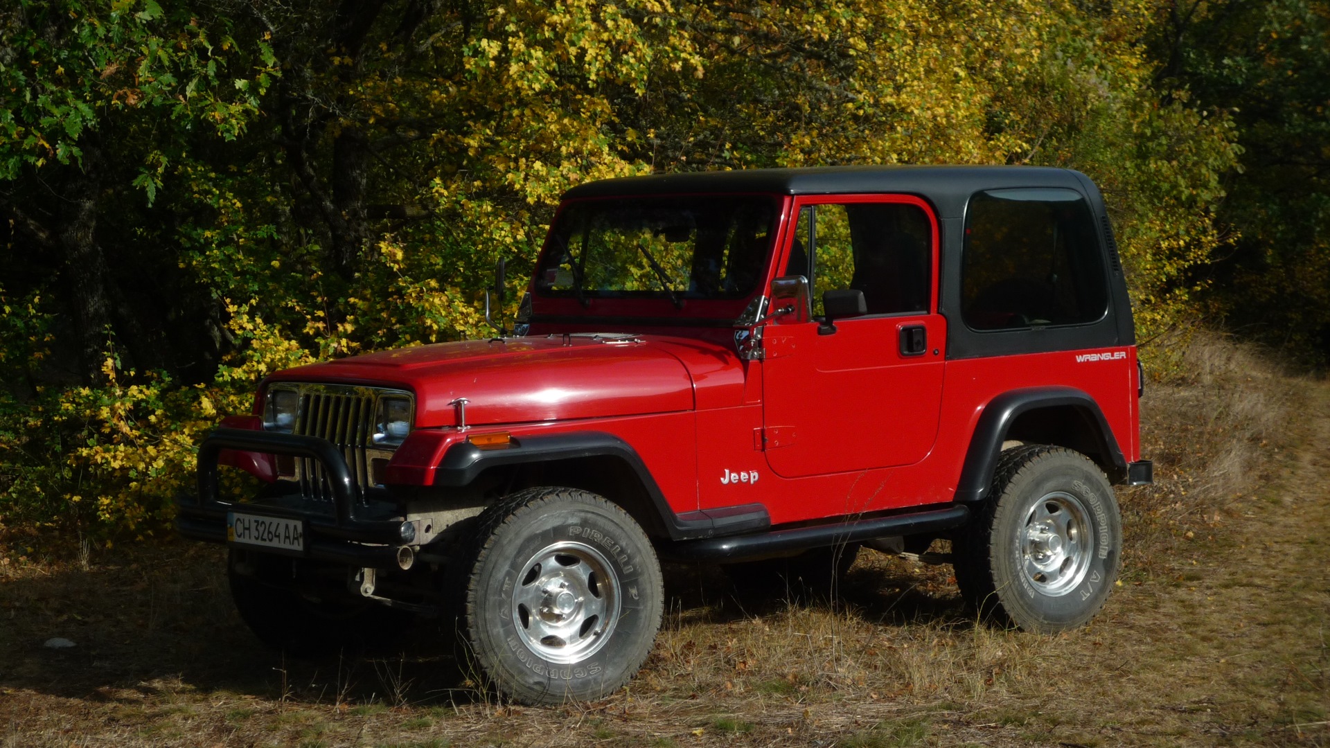 Jeep Wrangler (YJ) 2.5 бензиновый 1993 | 2.5, stick shift на DRIVE2