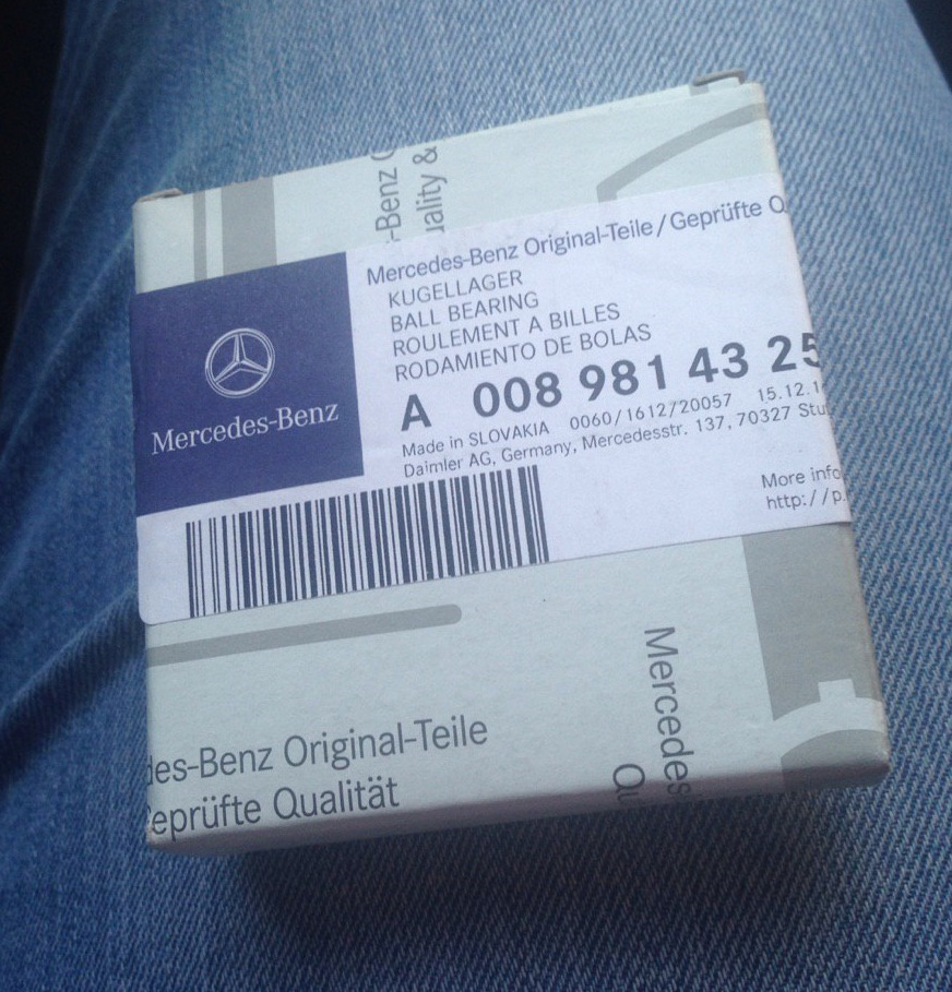 A0089814325 Подшипник шариковый карданного вала Mercedes | Запчасти на ...