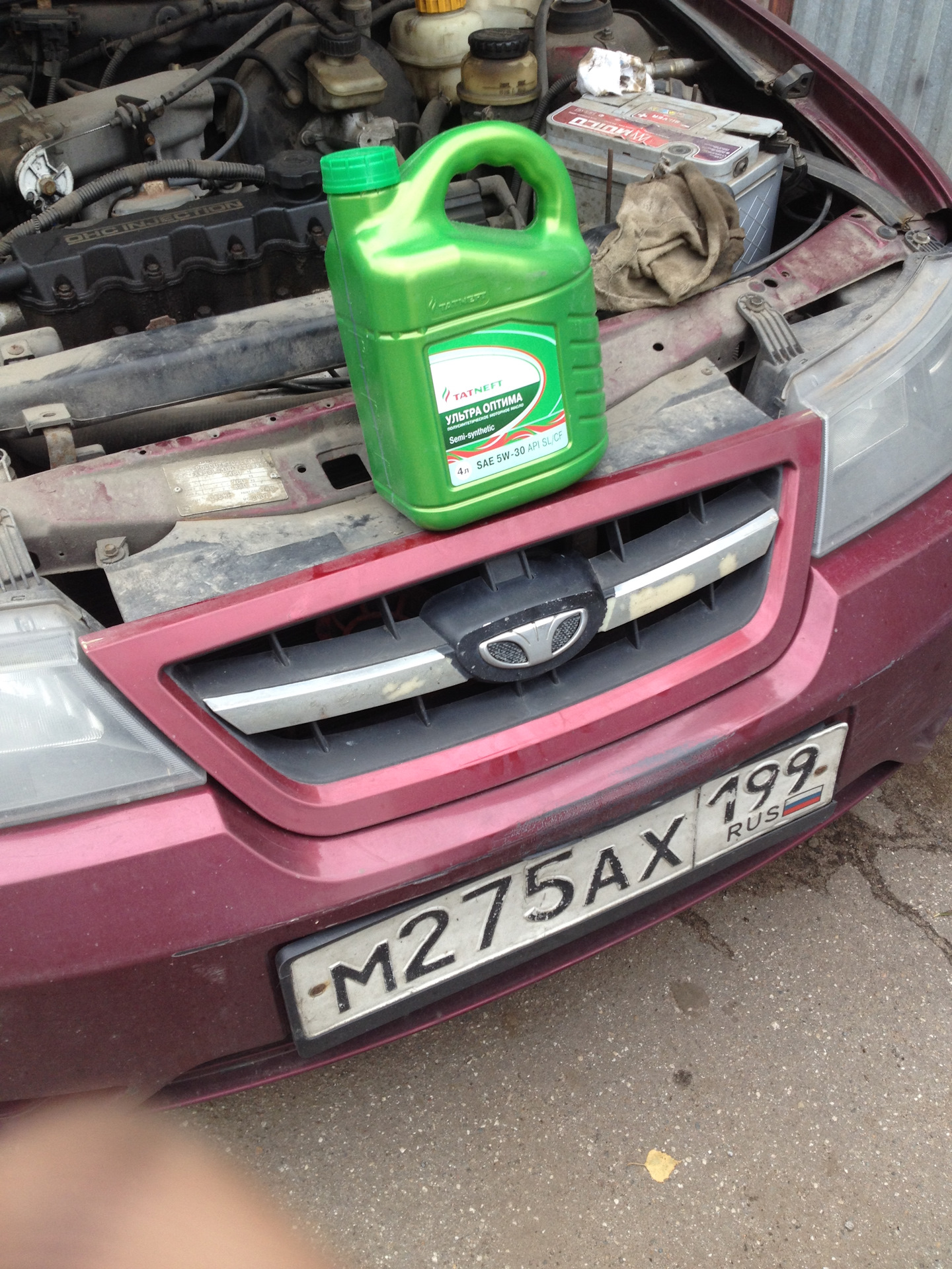 Меняем масло с помощником — Daewoo Nexia (2G), 1,5 л, 2007 года ...