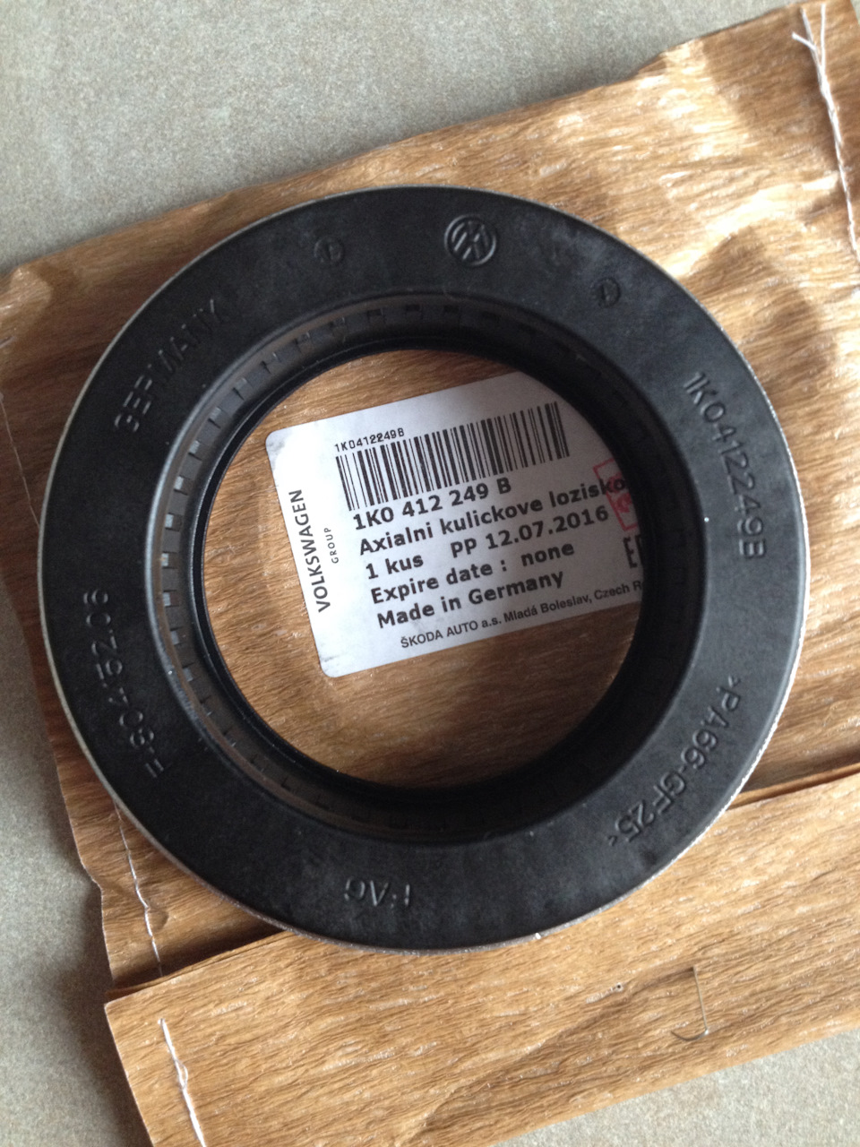 1K0412249B Подшипники опоры стойки амортизатора VAG | Запчасти на DRIVE2