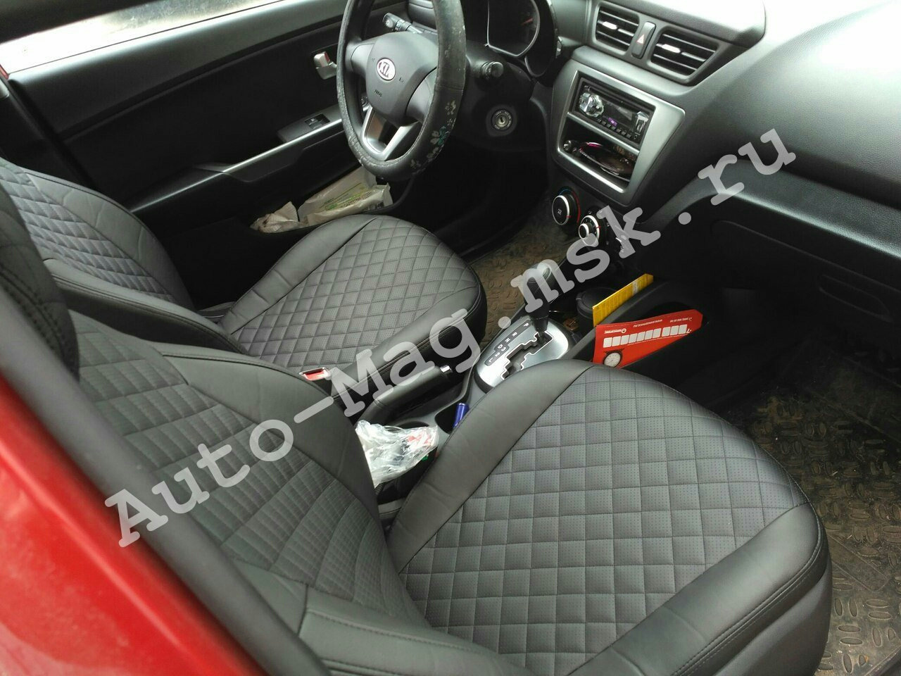 Чехлы на Киа Рио из экокожи | Автопилот — Auto-mag.msk.ru на DRIVE2