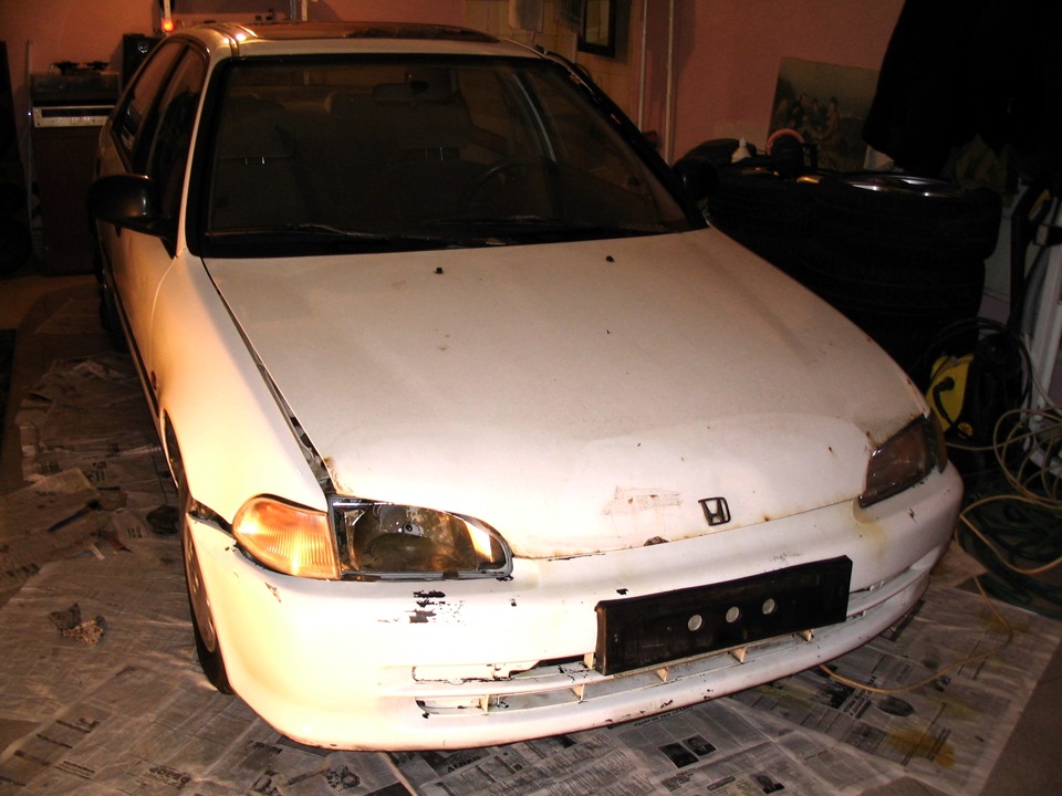 Немного фото до ремонта — Honda Civic (5G), 1,5 л, 1994 года | фотография | DRIVE2