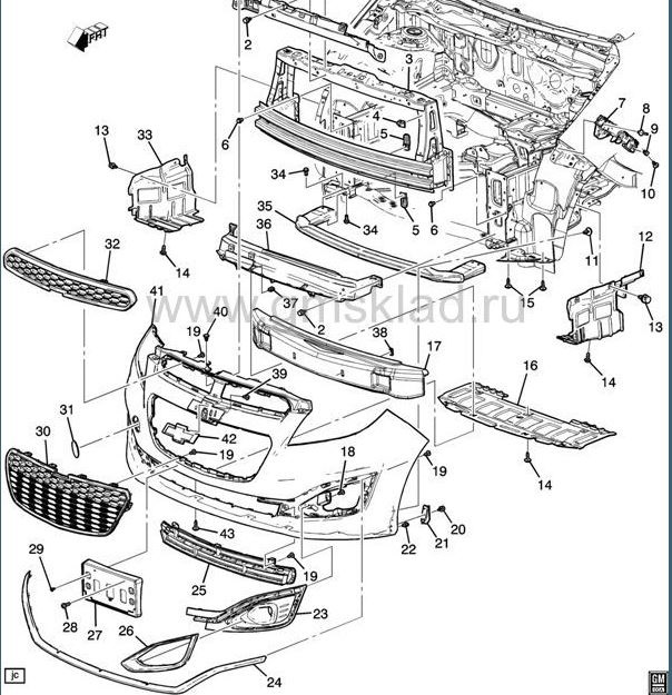 Запчасти из Узбекистана на спортивный бампер — Chevrolet Spark (M300 ...