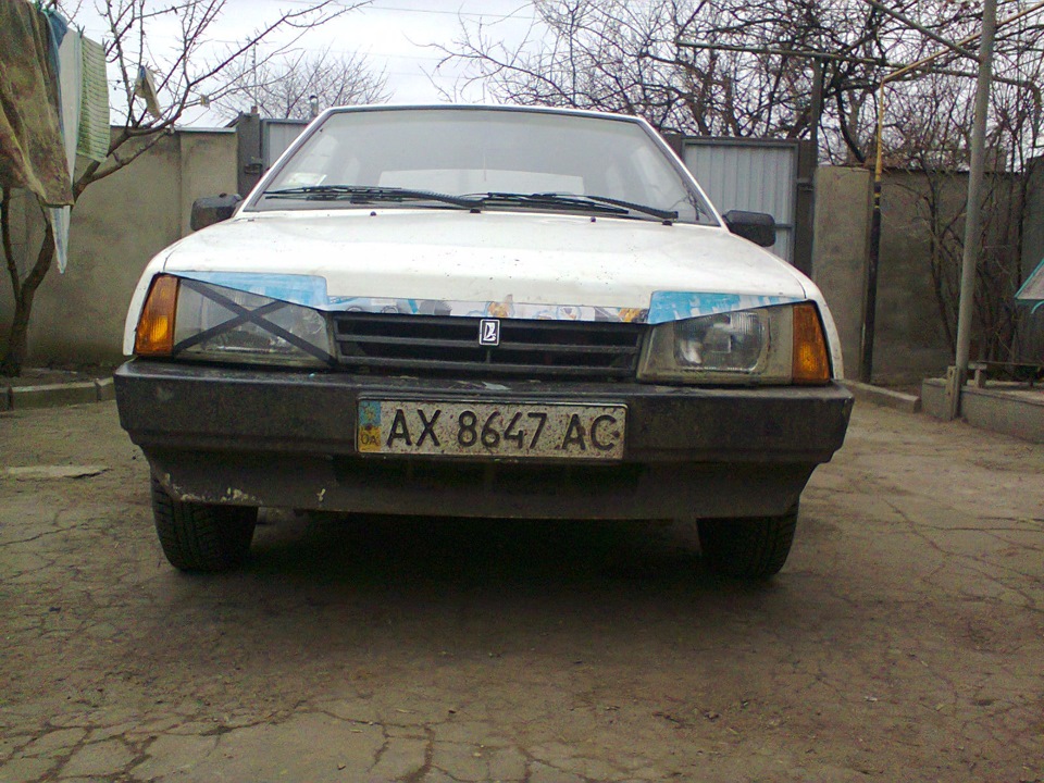 Капот в стиле "bad boу" — Lada 2108, 1,3 л, 1992 года | стайлинг | DRIVE2