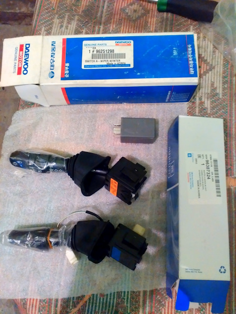 96387324 Переключатель света, поворотов и противотуманных фар GM ...