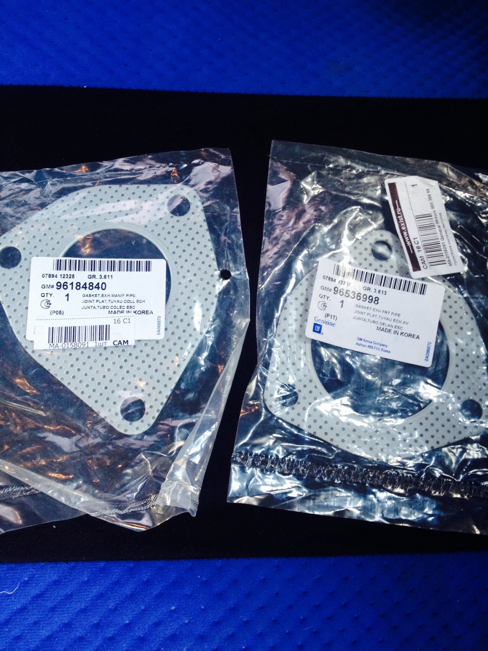 96184840 Прокладка приемной трубы 1,5 DOHC GM | Запчасти на DRIVE2