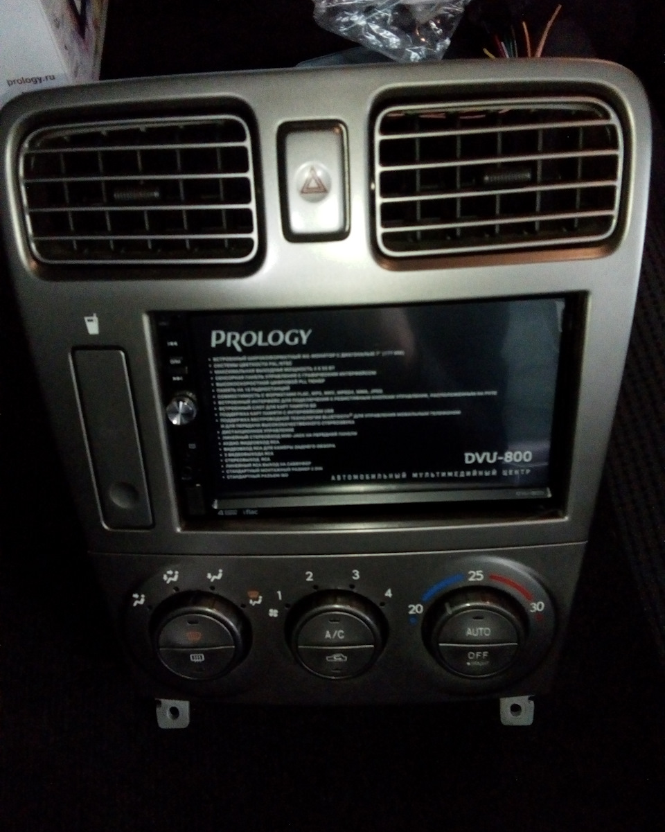 2DIN Магнитола Prology DVU-800 взамен штатной — Subaru Forester (SG), 2 л, 2003 года | автозвук ...
