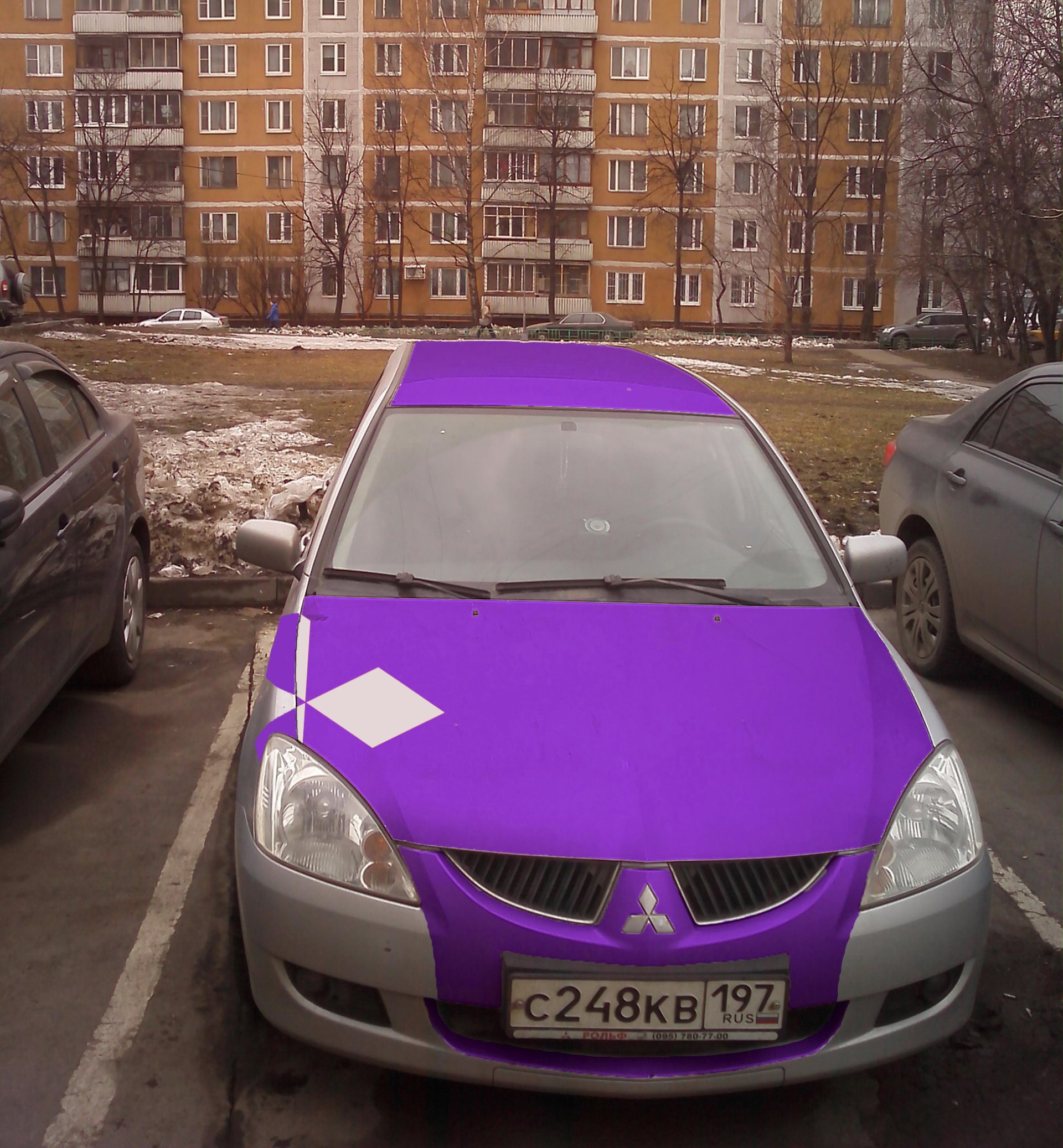 Эскиз будущей оклейки авто. — Mitsubishi Lancer IX, 1,6 л, 2005 года ...