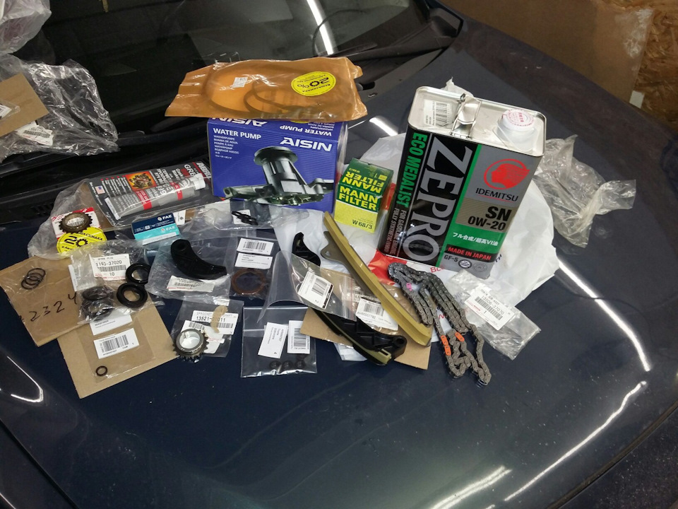 Замена цепи ГРМ! — Toyota Corolla (140/150), 1,6 л, 2007 года | своими ...